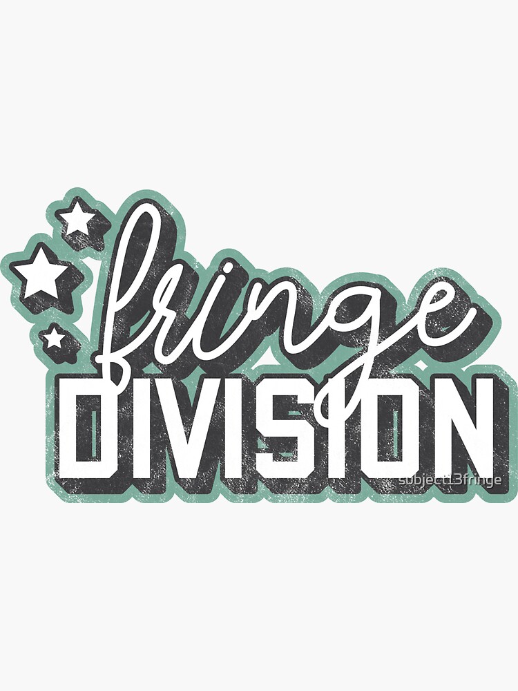 "Fringe Division" Sticker by subject13fringe | Redbubble