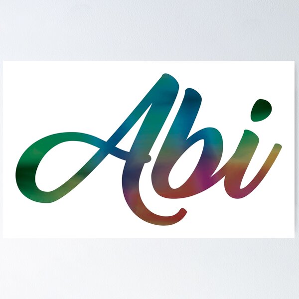 "Abi" Poster for Sale by xRadicalRainbow | Redbubble