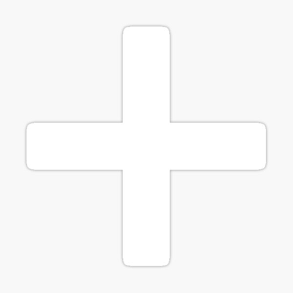 "Simple White Cross on Neutral Gray or White Background Clip Art ...