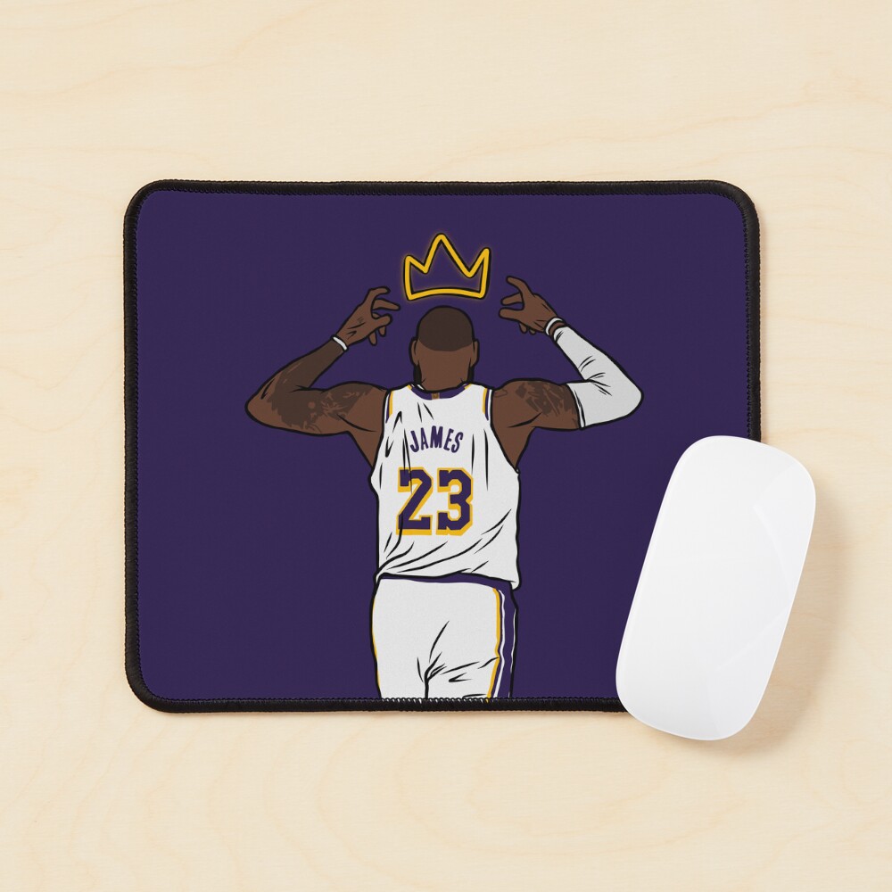 "LeBron James Crowns Himself" Sticker for Sale by RatTrapTees | Redbubble