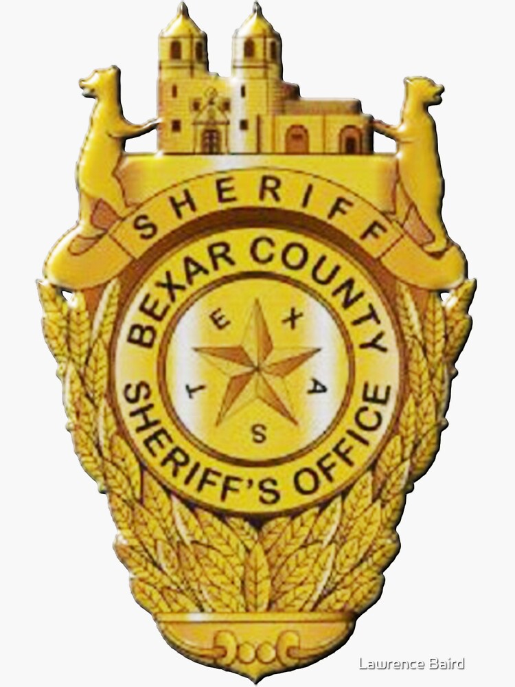 "Bexar County Sheriff" Sticker for Sale by lawrencebaird | Redbubble