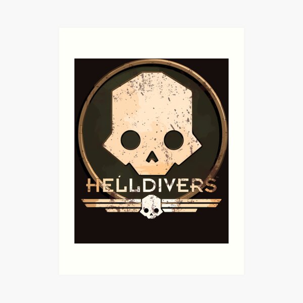 "Helldivers 2 Retro Logo" Art Print for Sale by RebecaKessl | Redbubble