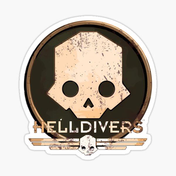 "Helldivers 2 Retro Logo" Sticker for Sale by RebecaKessl | Redbubble
