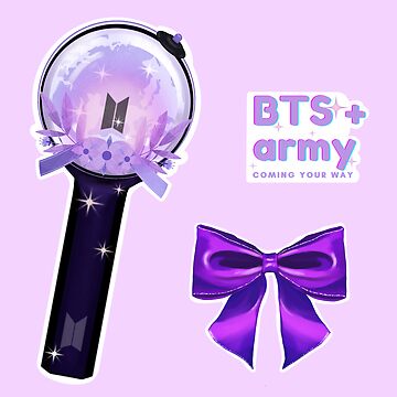BTS army lightstick set Sticker for Sale by IRIISStudio Redbubble