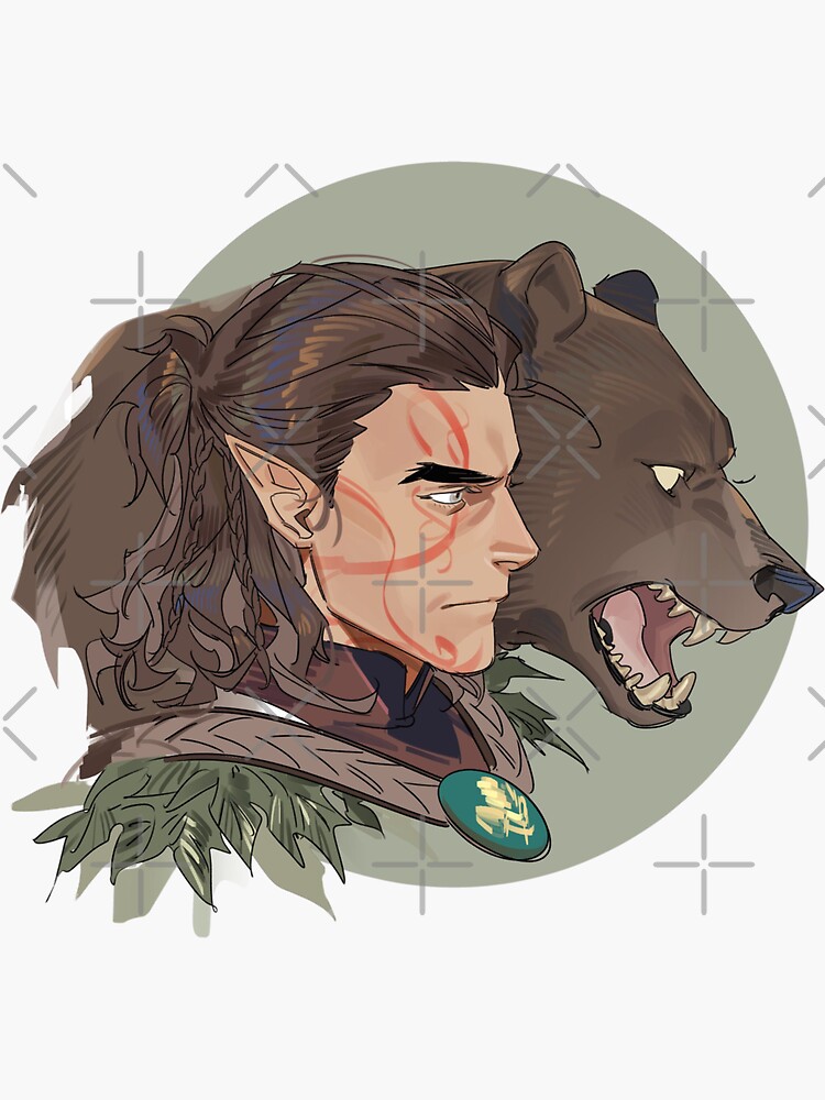 "Halsin Bear" Sticker for Sale by MrSewak | Redbubble