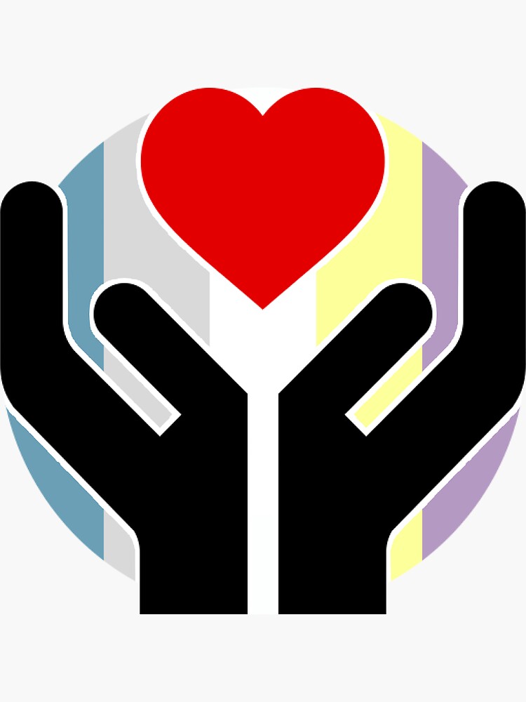 "Objectum - Handle With Pride [Queerplatonic/Heart Variant]" Sticker ...