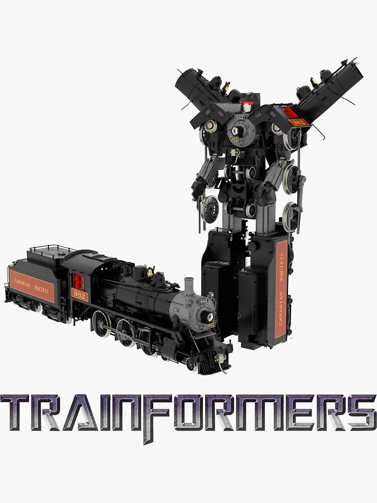 "Trainformers - Where Trains meet Transformers" Sticker for Sale by ...