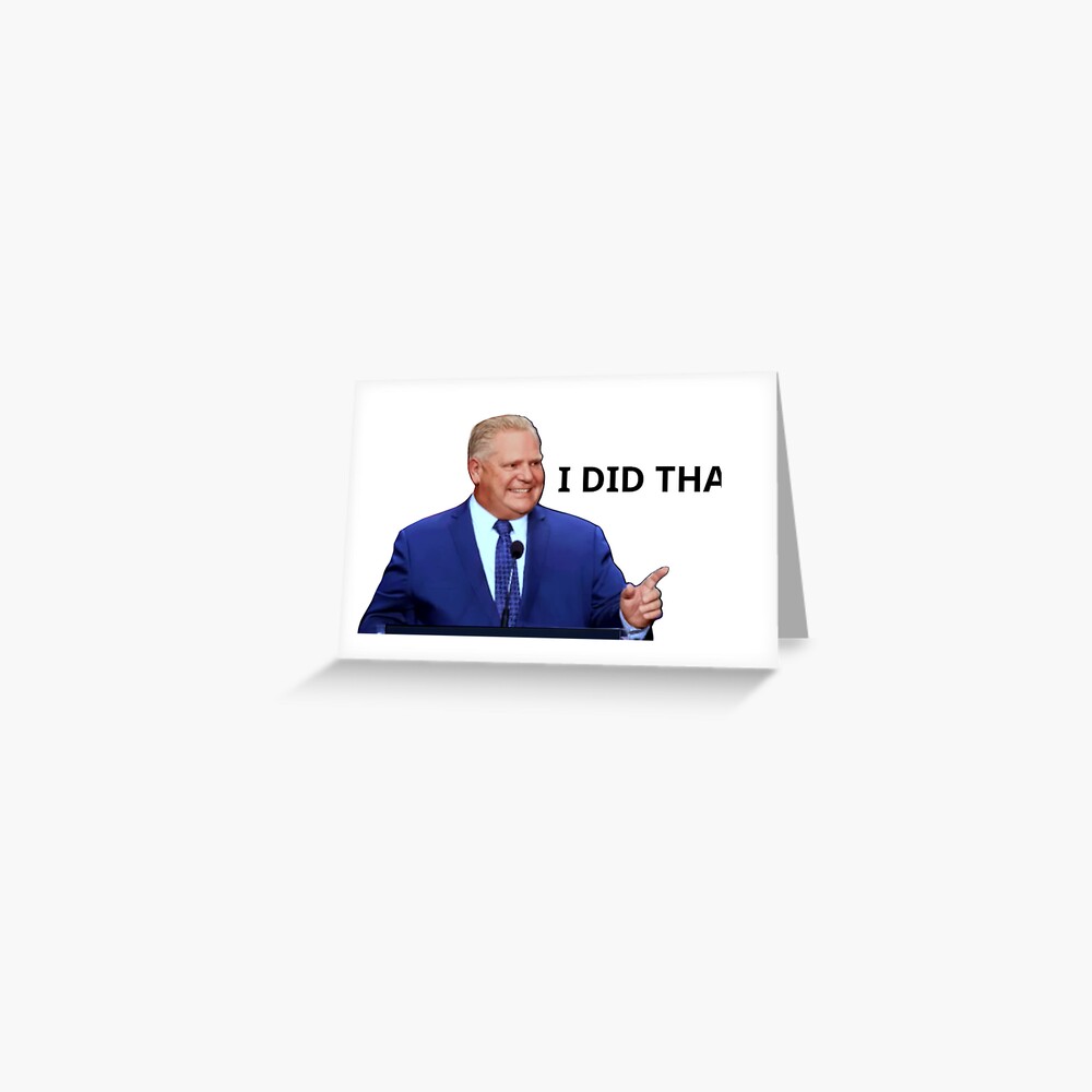 "Doug Ford Meme" Sticker for Sale by BackgroundPixel | Redbubble
