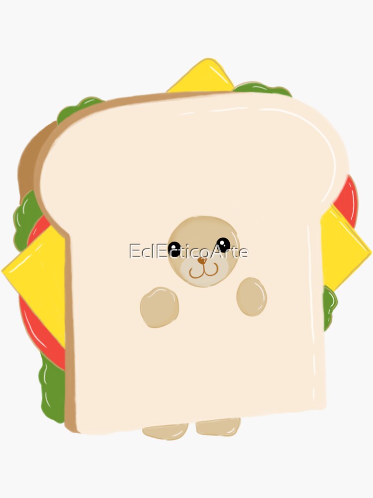 "Ternurin sandwich" Sticker by EclEcticoArte | Redbubble