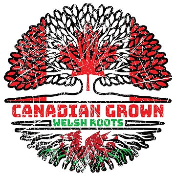"Welsh Wales Canadian Canada Tree Roots Flag" Sticker for Sale by FlagX ...