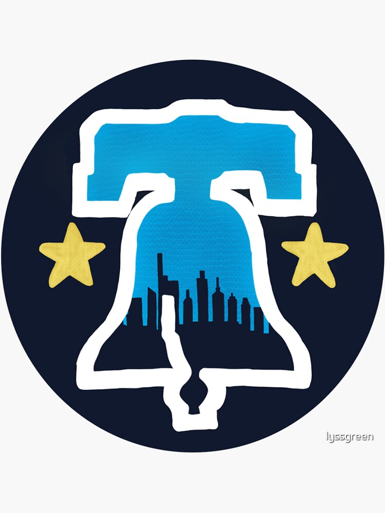 "Phillies city connect bell" Sticker for Sale by lyssgreen | Redbubble