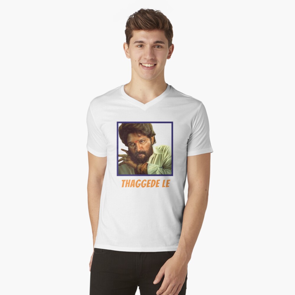 "Thaggede Le - Pushpa Telugu Movie Dialogue Allu Arjun" Sticker for ...