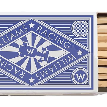 "Williams F1 Matchbox" Sticker for Sale by hyperf1xation | Redbubble