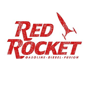 "Red Rocket Gasoline Diesel Fusion" Sticker for Sale by huckblade ...