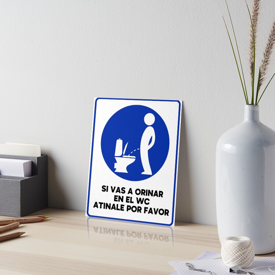 "Please Use the Toilet" Poster by CorelMaciel | Redbubble