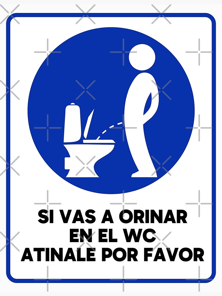 "Please Use the Toilet" Poster by CorelMaciel | Redbubble