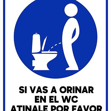 "Please Use the Toilet" Poster by CorelMaciel | Redbubble