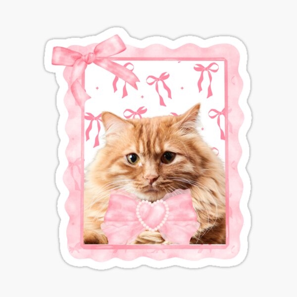 " It's a Coquette Cats Life - Coquette Aesthetic" Sticker for Sale by ...