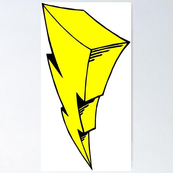 "Power Rangers Lightning Bolt" Poster by CorelMaciel | Redbubble