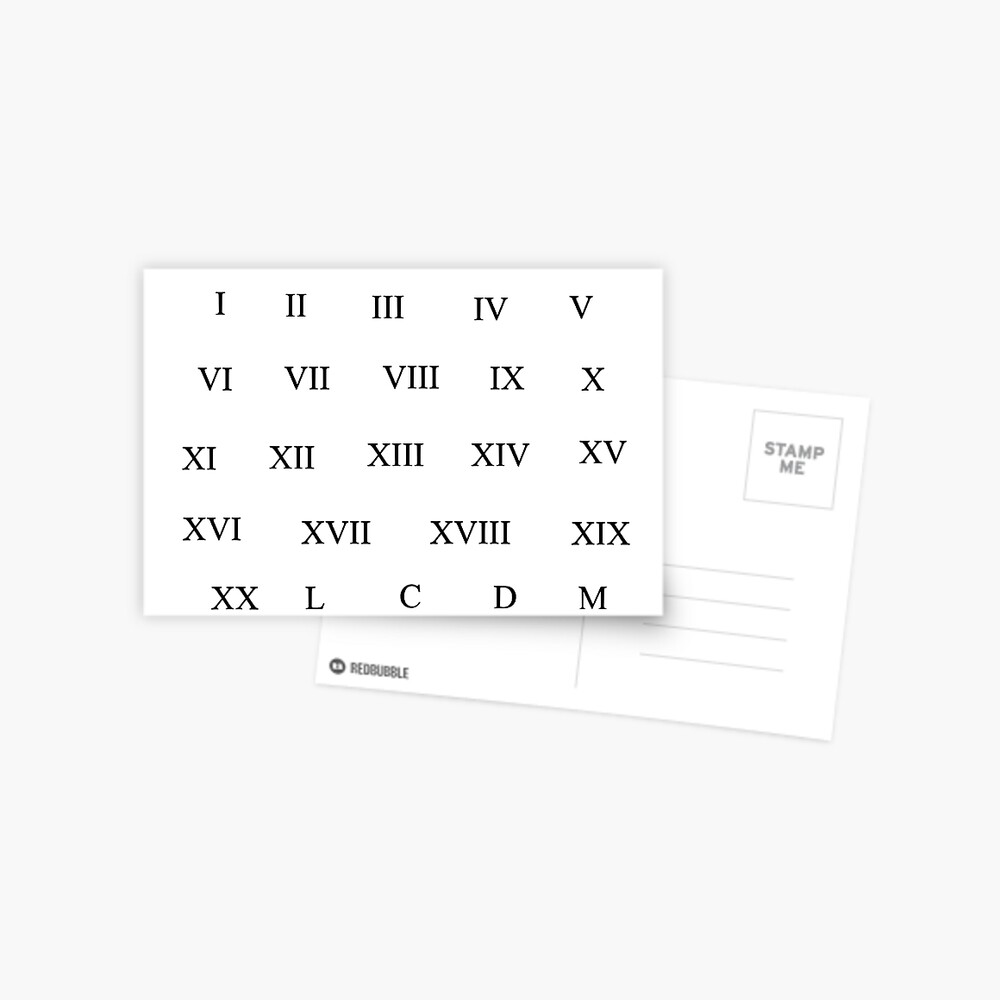 "Roman numeral sticker" Sticker for Sale by Numbers-Art | Redbubble
