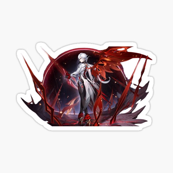 "Arlecchino - Genshin Impact" Sticker by EcchiKawaii | Redbubble