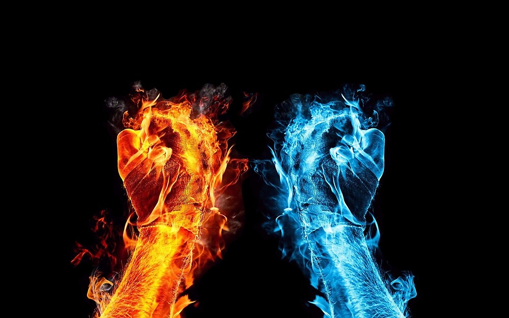 "Fire VS Ice" by High Definition | Redbubble