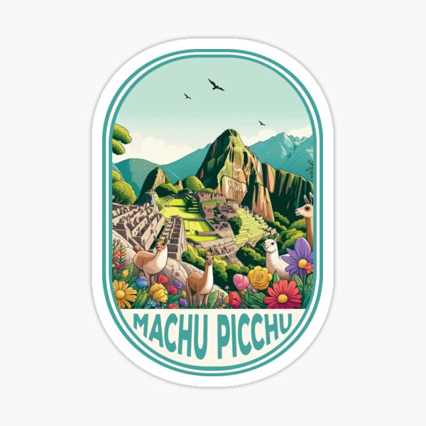 "Machu Picchu - Peru - Inca Citadel" Sticker for Sale by hajadesigns ...