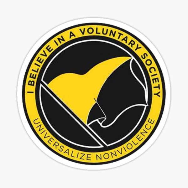 "Voluntaryism" Sticker for Sale by joshuanaaa | Redbubble