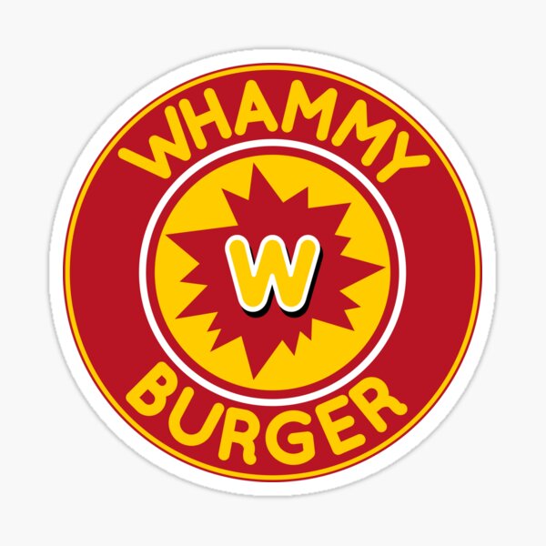 "Whammy Burger" Sticker for Sale by DeadRight | Redbubble