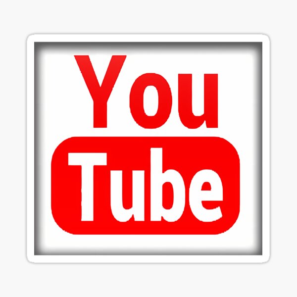 "Youtube Logo" Sticker by MathiConnell | Redbubble
