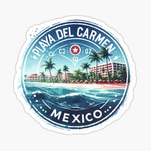 "Playa Del Carmen" Sticker for Sale by clarkfraser | Redbubble