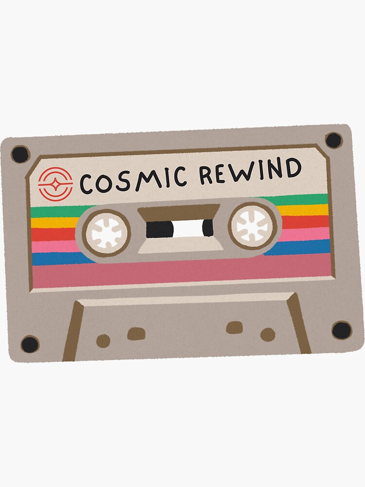 "Cosmic Rewind Cassette Tape (formerly Universe of Energy)" Sticker for ...