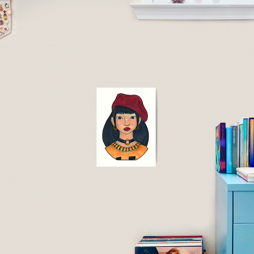 "Raspberry Beret" Art Print for Sale by OMGandrewsaurus | Redbubble