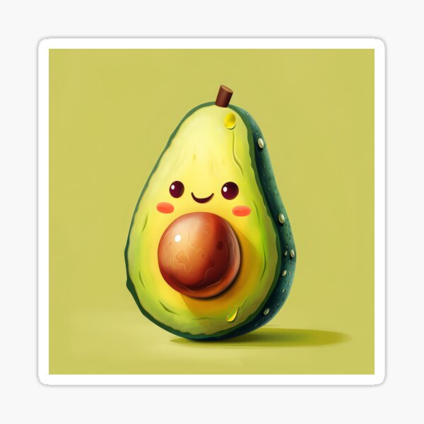 "Funny avocado" Sticker for Sale by JoyfulNat | Redbubble