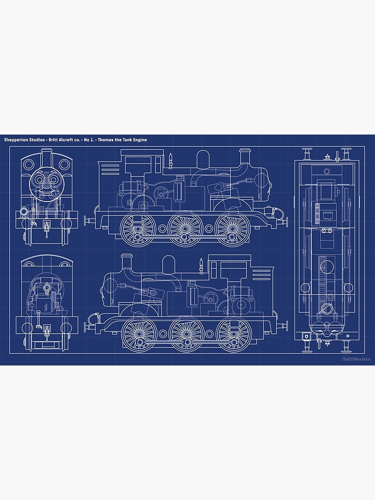 "Thomas the Tank Engine Model Series Blueprints" Poster for Sale by ...