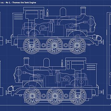 "Thomas the Tank Engine Model Series Blueprints" Poster for Sale by ...