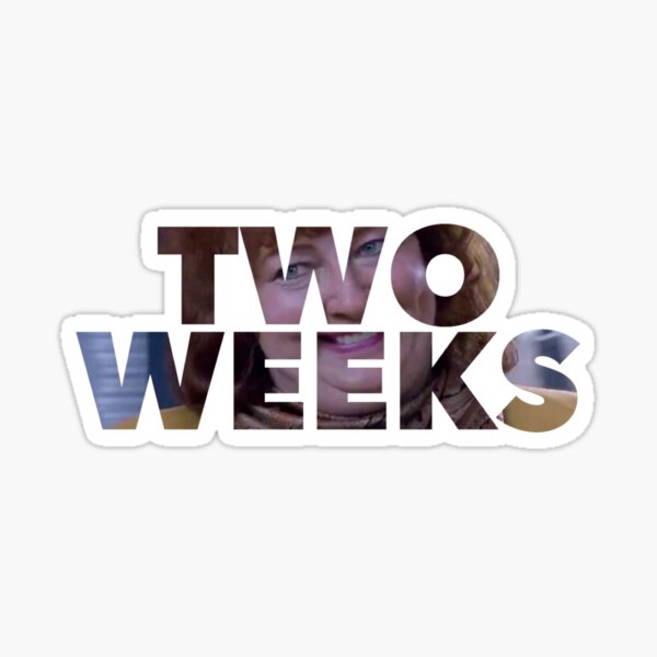 "Total Recall Two Weeks" Sticker for Sale by Cuttintees | Redbubble