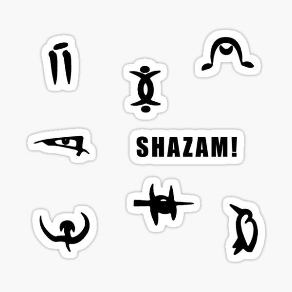 "SHAZAM! - The Seven Symbol" Sticker for Sale by Kavindu Prabashwara ...