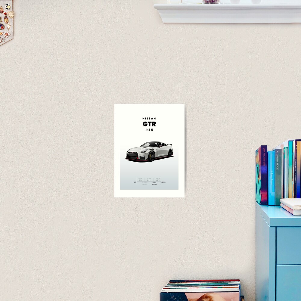 "Nissan GTR R35 Poster Illustration" Poster for Sale by SportFaClothing ...
