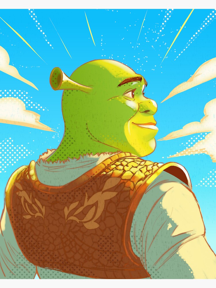 "shrek anime renaissance" Sticker for Sale by parkskjin | Redbubble