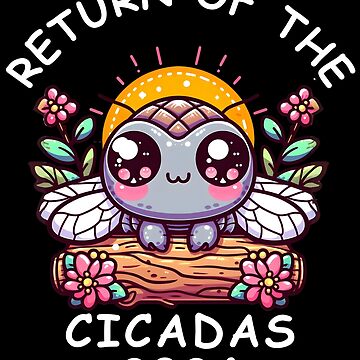 "RETURN OF THE CICADAS 2024 KAWAII, CICADAGEDDON, BROOD XIX XIII, CUTE ...