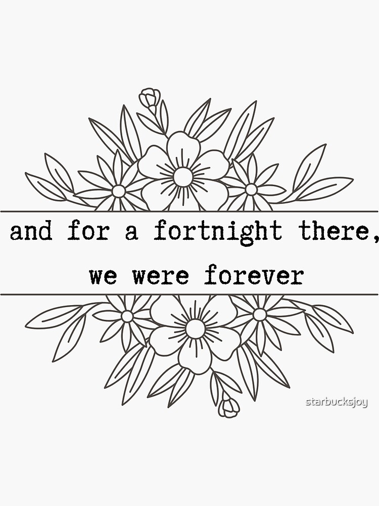 "fortnight TTPD" Sticker for Sale by starbucksjoy | Redbubble