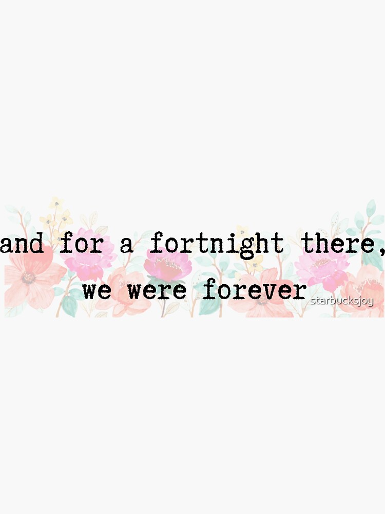 "fortnight ttpd" Sticker for Sale by starbucksjoy | Redbubble