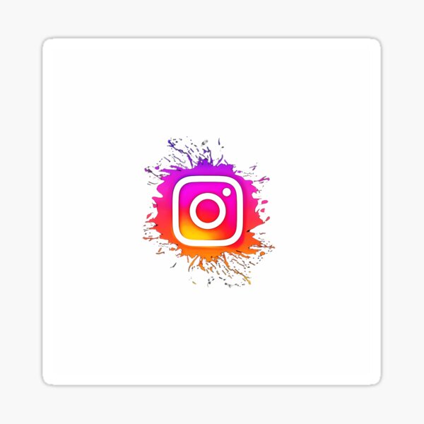 "Instagram Logo " Sticker for Sale by ElouiseMaggi2 | Redbubble