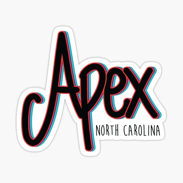 "Apex North Carolina" Sticker by drewsandler | Redbubble