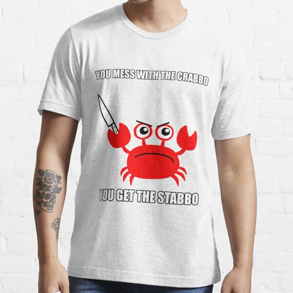 "Crabbo Stabbo" T-shirt for Sale by kenzappell | Redbubble | crab t ...