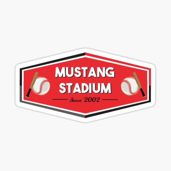 "Mustang Stadium" Sticker for Sale by drewsandler | Redbubble