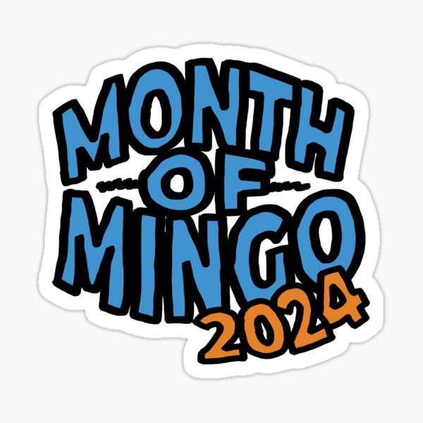 "Month of Mingo 2024 Logo" Sticker for Sale by connor-maitland | Redbubble