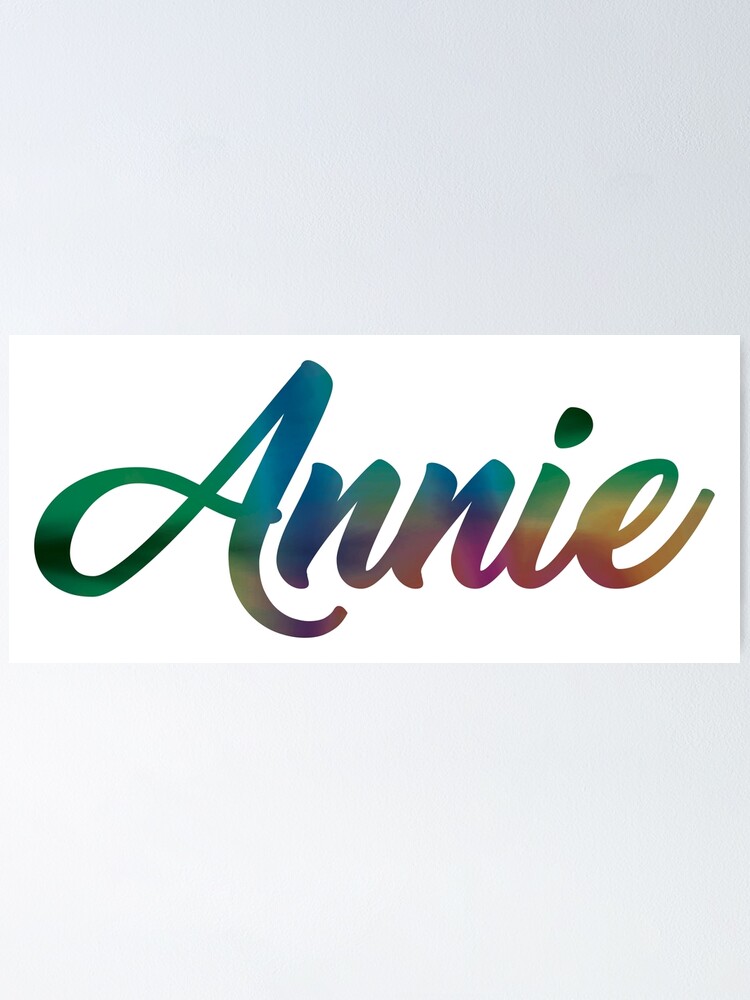 "Annie" Poster for Sale by xRadicalRainbow | Redbubble