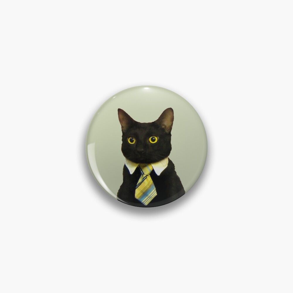 Pegatina for Sale con la obra «Meme de gato de negocios gracioso gatito ...